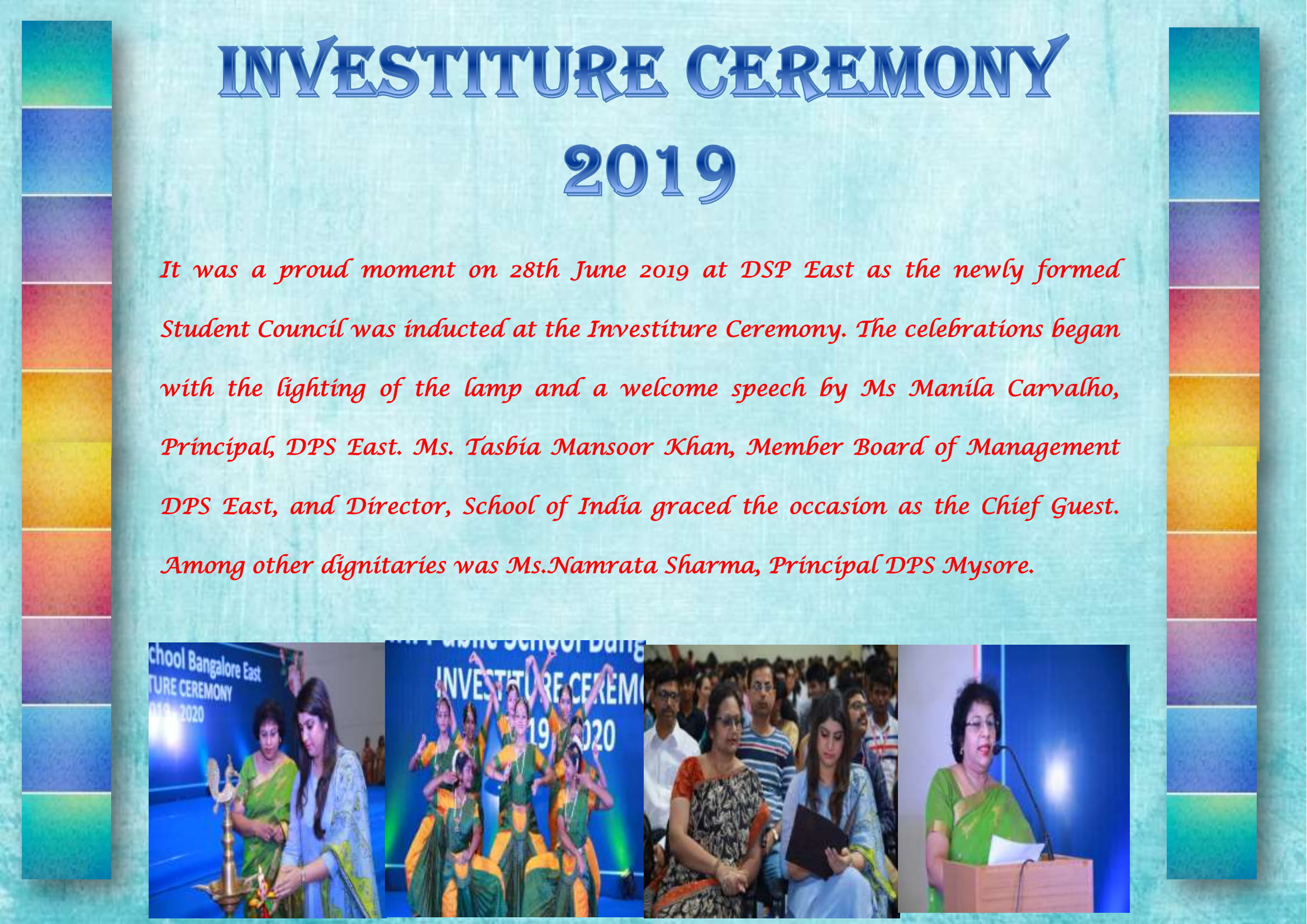 Investiture Ceremony DPS BANGALORE